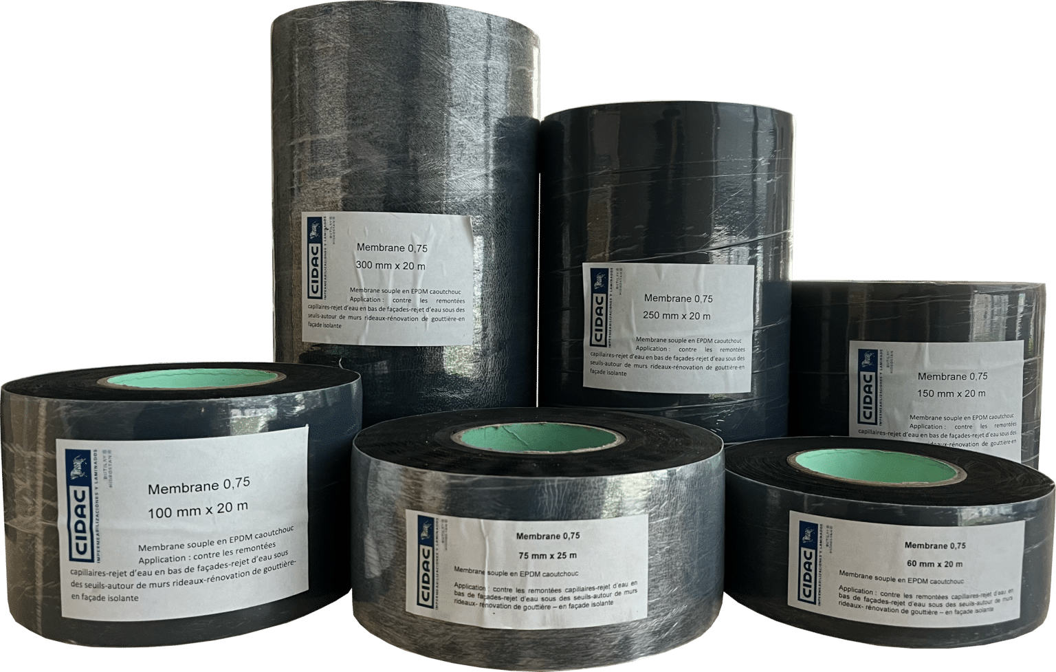 Bandes EPDM pour Façades