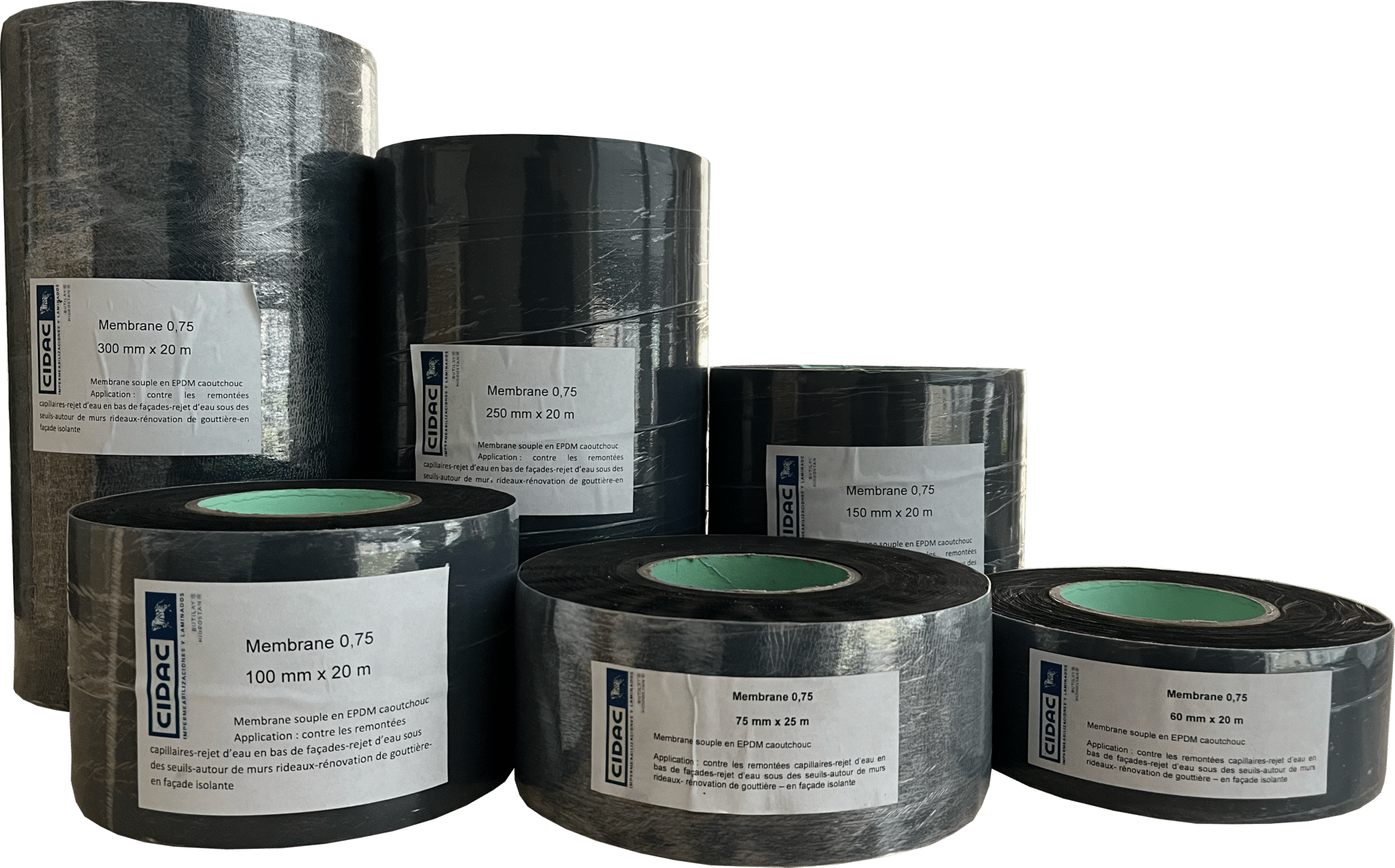 Bandes EPDM pour Façades